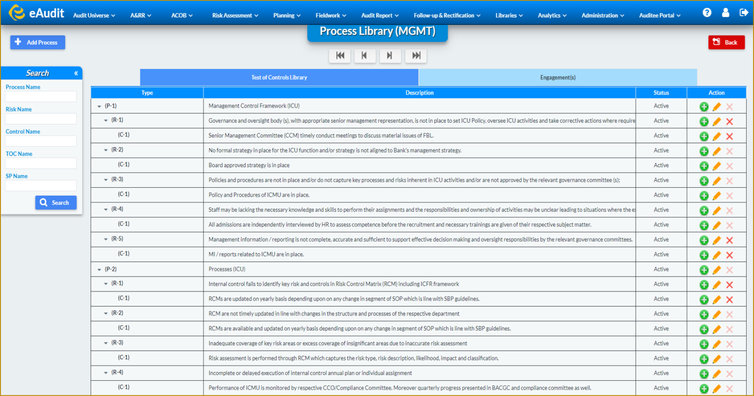 E Audit – RR System